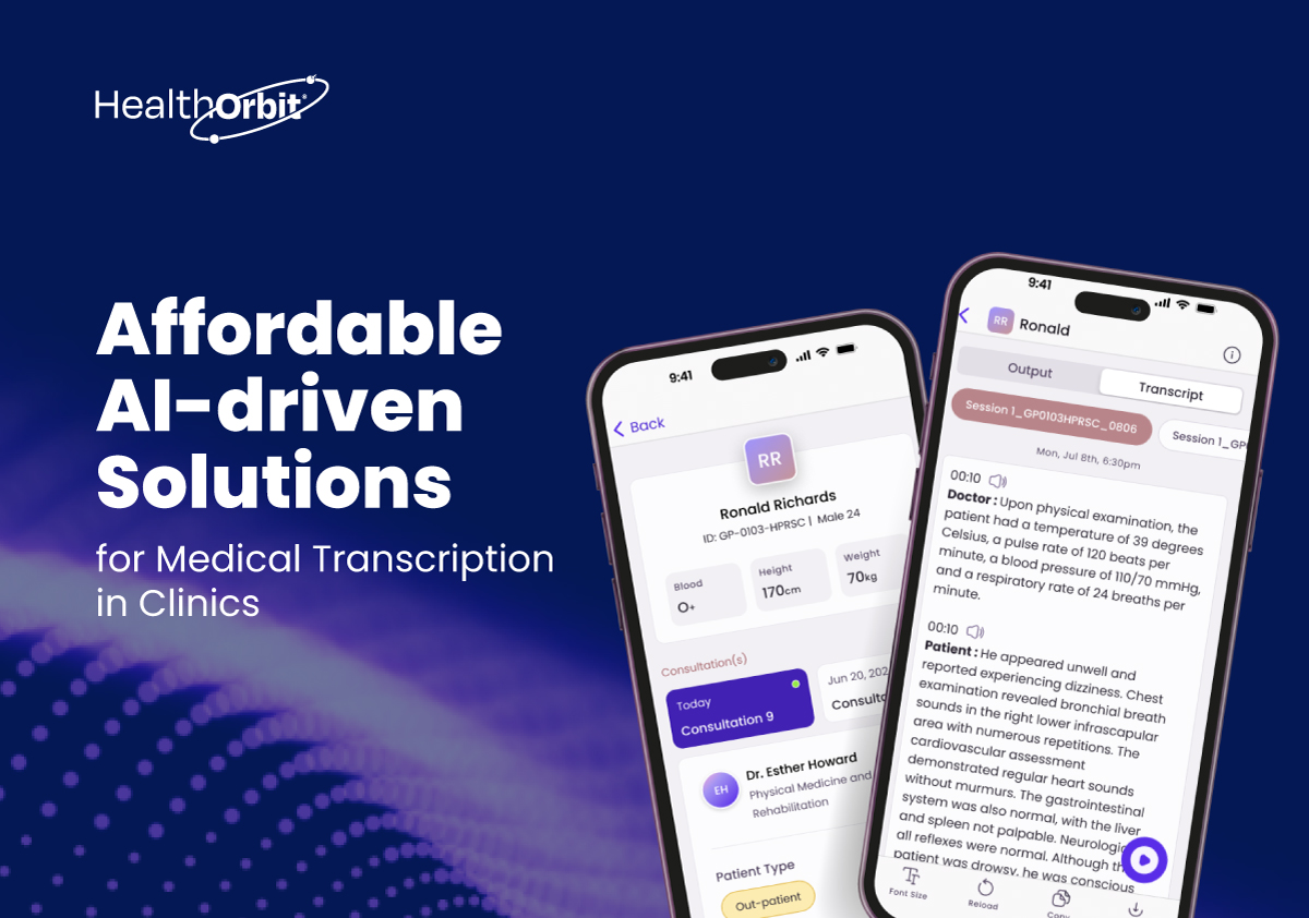 Affordable AI Medical Transcription Service | HealthOrbit AI